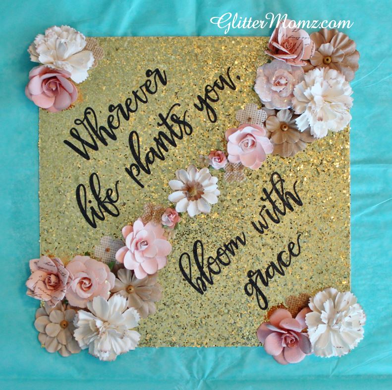 Graduation Topper Decoration Bloom With Grace – GlitterMomz