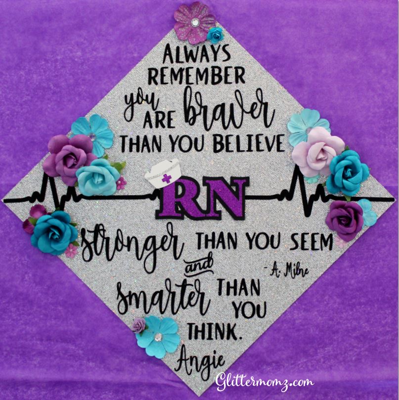 Graduation Cap Topper Braver Than You Think – GlitterMomz