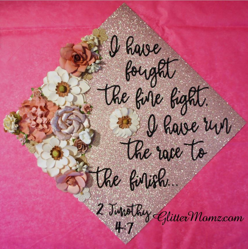 glitter graduation cap