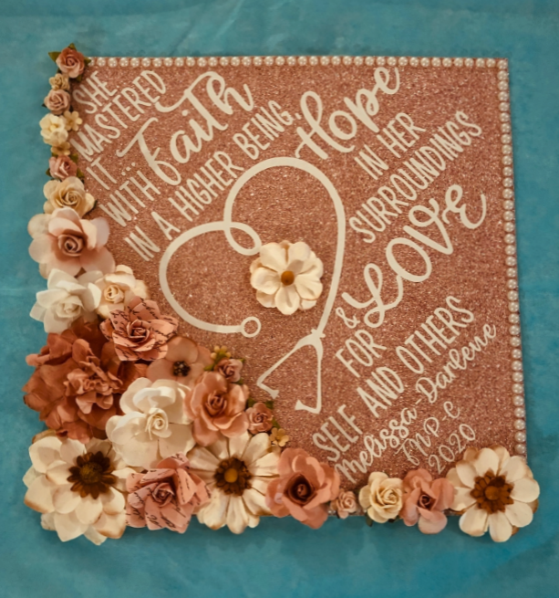 Mastered It with Faith Hope Love Graduation Cap Topper Decoration with ...